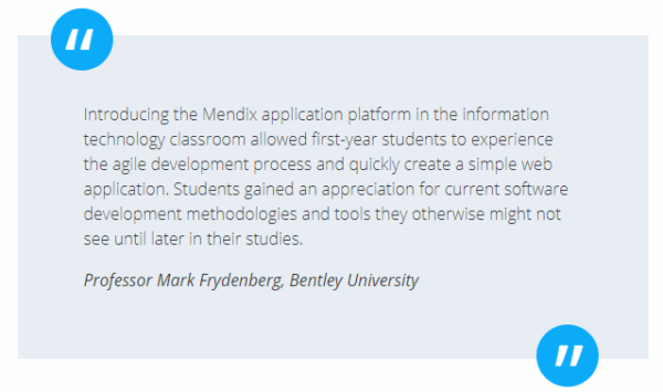 Free Mendix PD for Higher-Ed Faculty - Academic and Startups