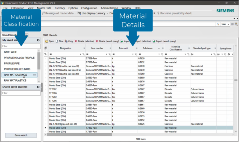 Teamcenter Product Cost Management | What’s New in Version 9.3 ...