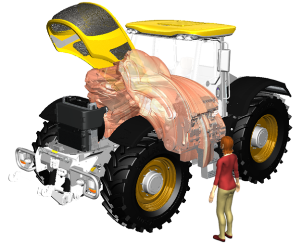 Swept volume with Teamcenter visualization