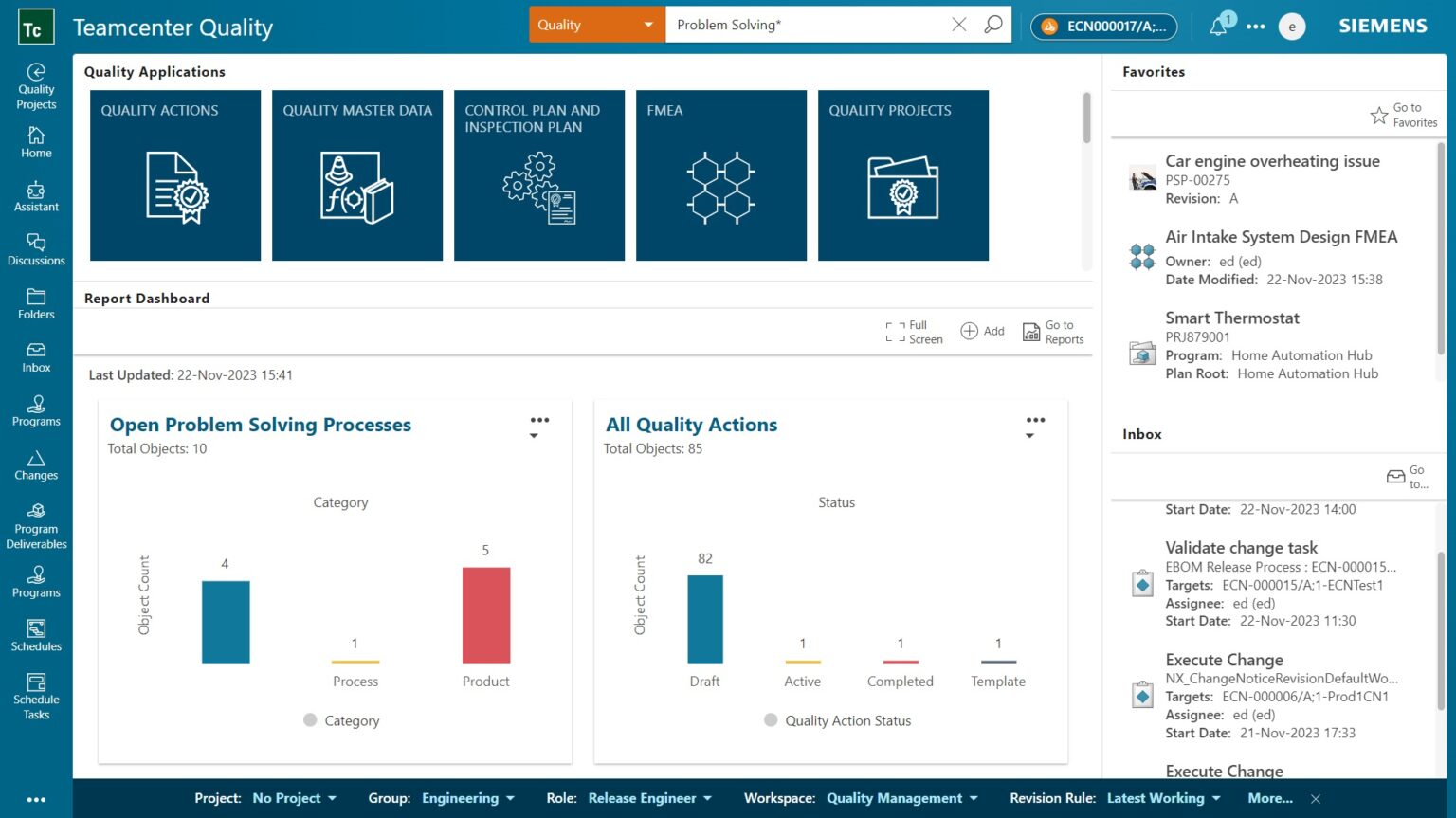 What’s new in Teamcenter Quality 2312