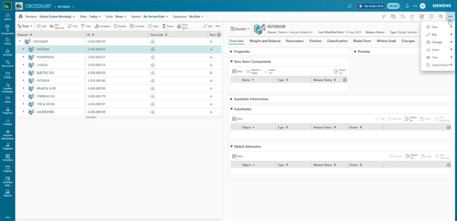 Teamcenter 2312 - What's new? - Teamcenter