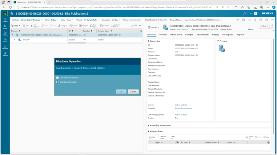 📄 Technical publications with RapidAuthor for Teamcenter 2312