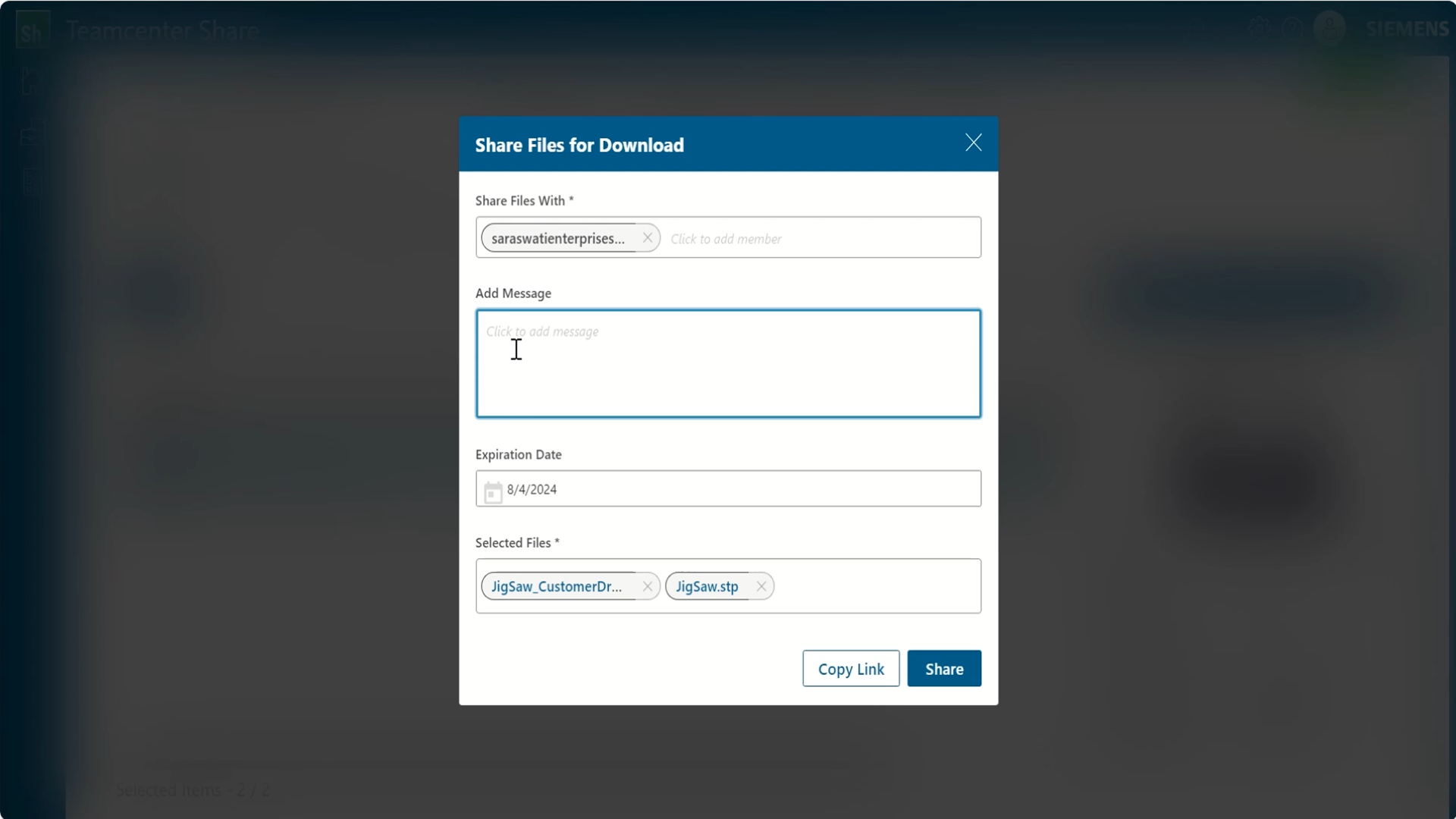 What's new in Teamcenter Share: March 2024 - Teamcenter