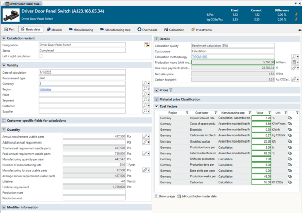 Teamcenter Product Cost Management | What’s New in Version 2406 ...