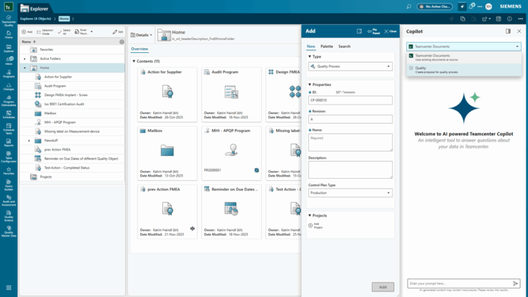 What’s new in Teamcenter Quality 2512