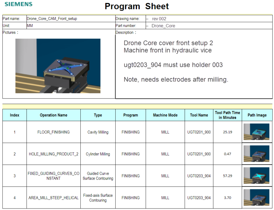Moving into Metal: CNC Programming of the Quadcopter’s Molds - NX Manufacturing