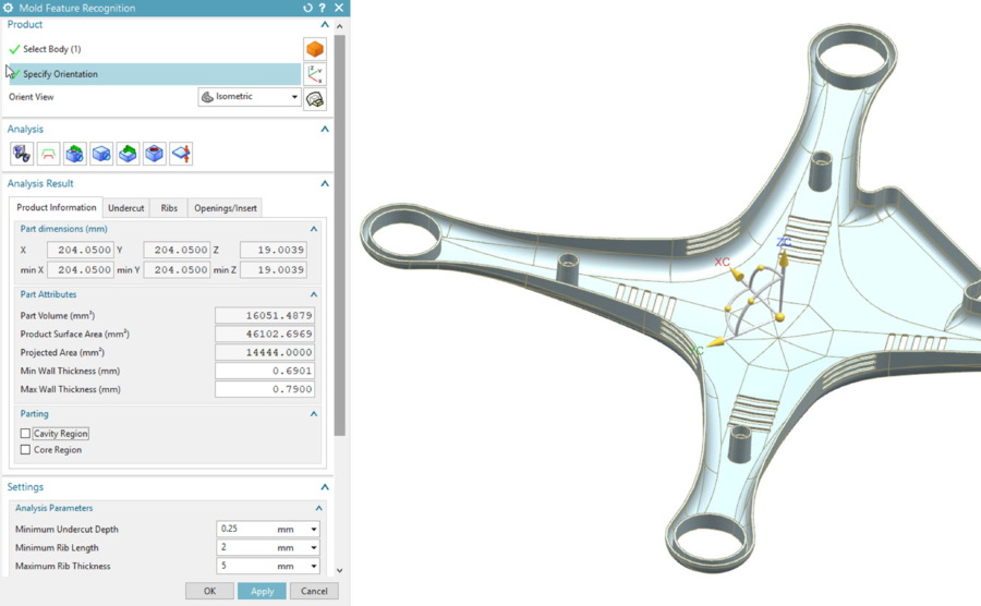 Mold Design: The Quadcopter Launch Begins - NX Manufacturing