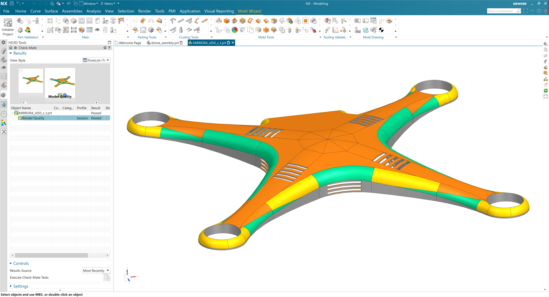 Mold Design: The Quadcopter Launch Begins - NX Manufacturing