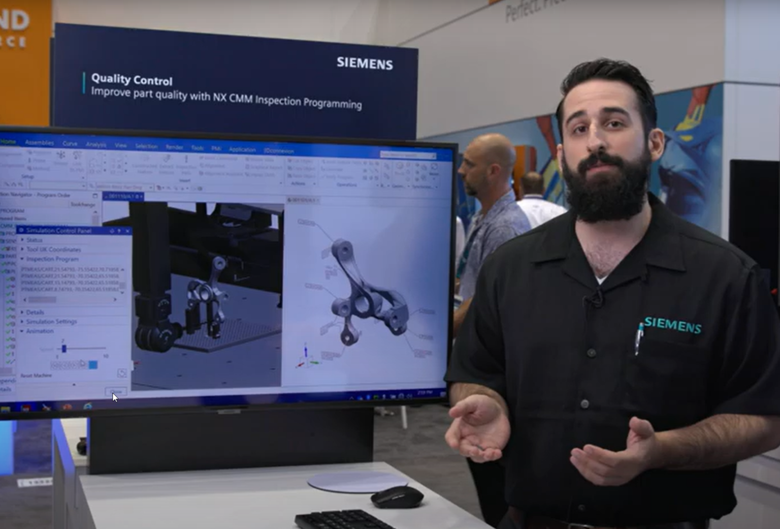 NX CMM Inspection Programming Stage - Siemens at IMTS 2022 - NX Manufacturing