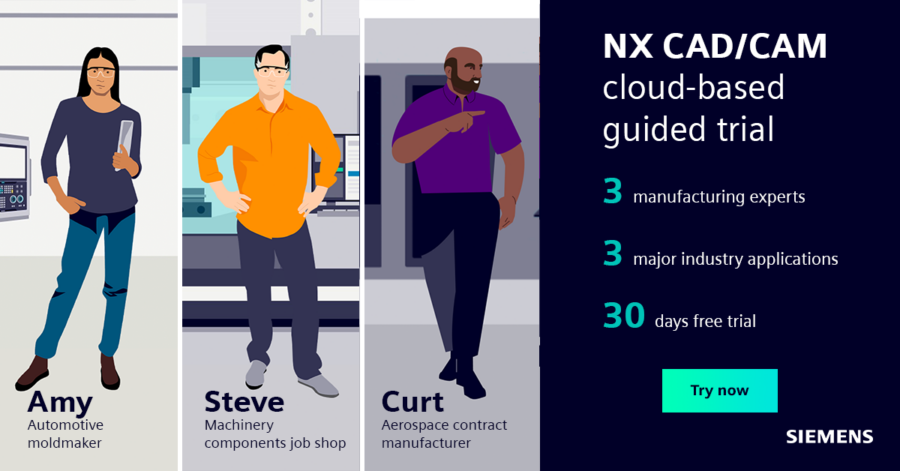 NX CAD/CAM cloud-based trial: Join Amy, Steve and Curt for a guided ...