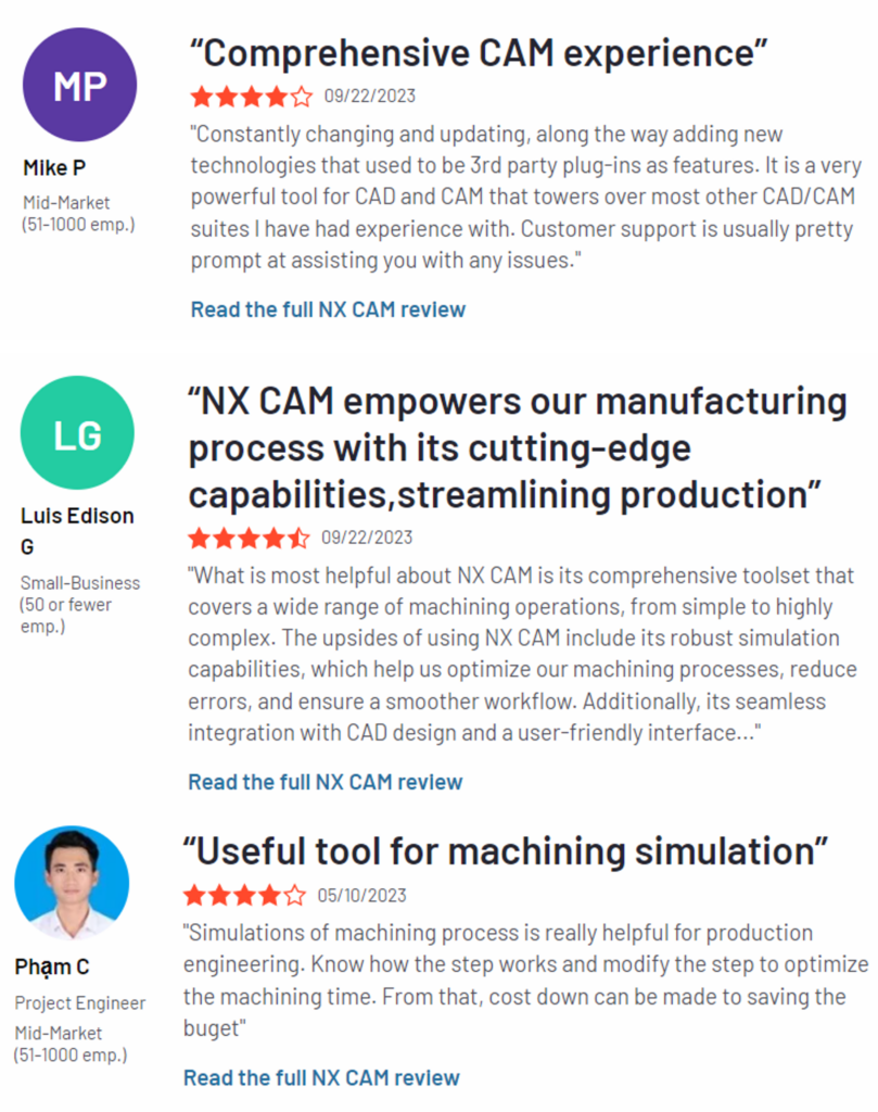G2's fall 2023 report: NX CAM rated the best CAM software - NX ...