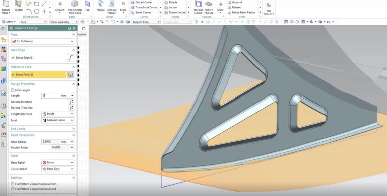 NX 11 Advanced Sheet Metal for Automotive and Aerospace Parts - NX Design