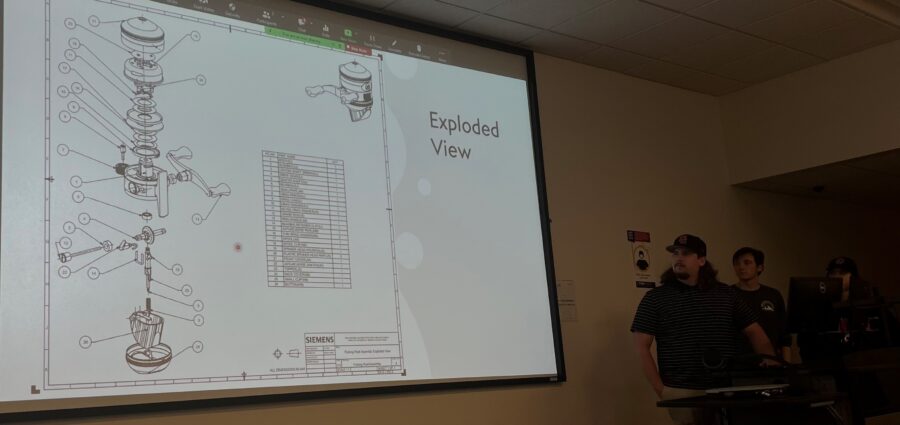Freshmen students learn engineering graphics in NX CAD