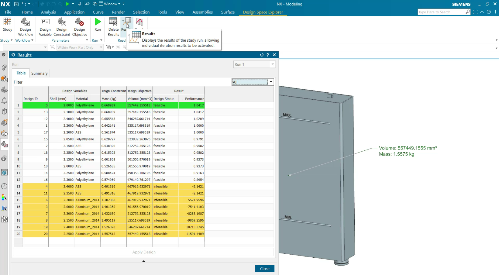 Design Space Explorer: Part Two | NX Tips and Tricks