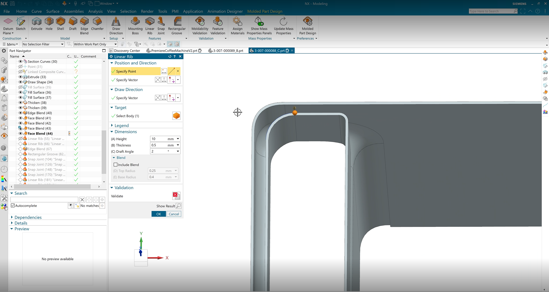 What's new in NX | June 2023 | Molded Part Design