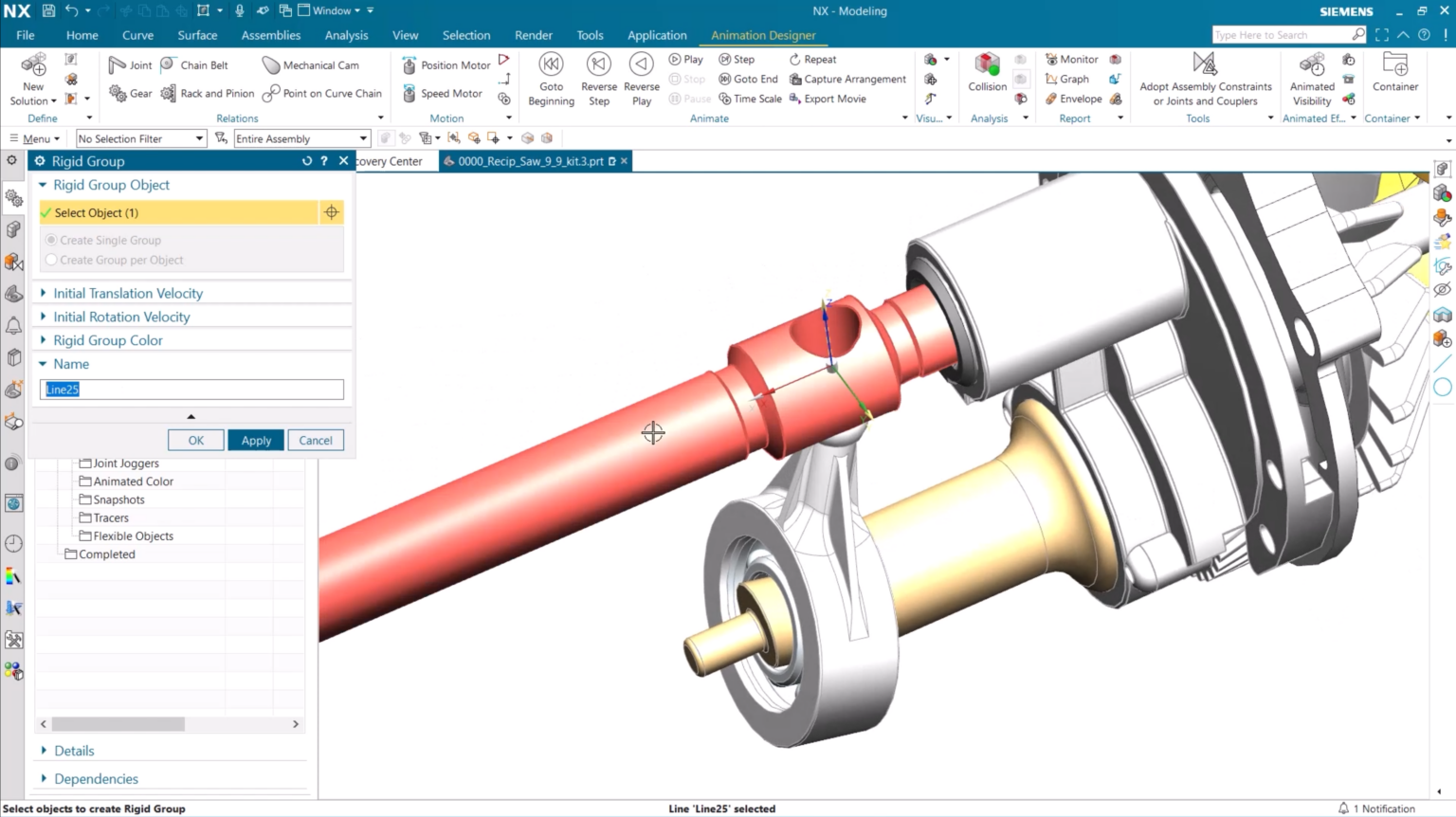 アニメーションを始める | NX のヒントとコツ - 3DCAD.news 日本語