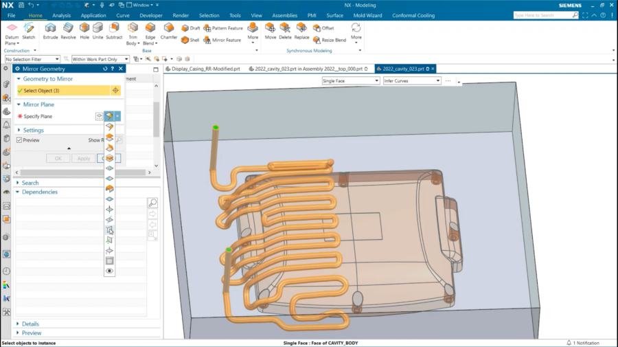 Cooling Channel Design | NX Tips and Tricks