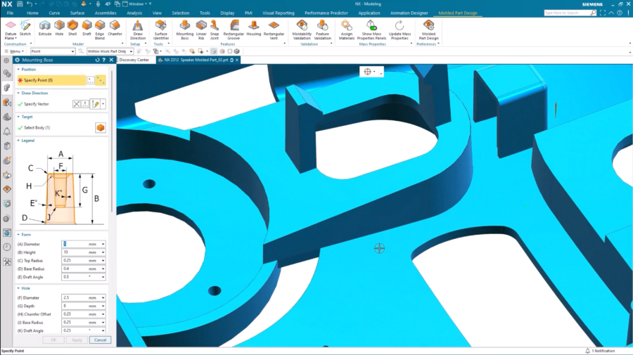 NX Tips and Tricks | Molded Part Design : New Features including the ...