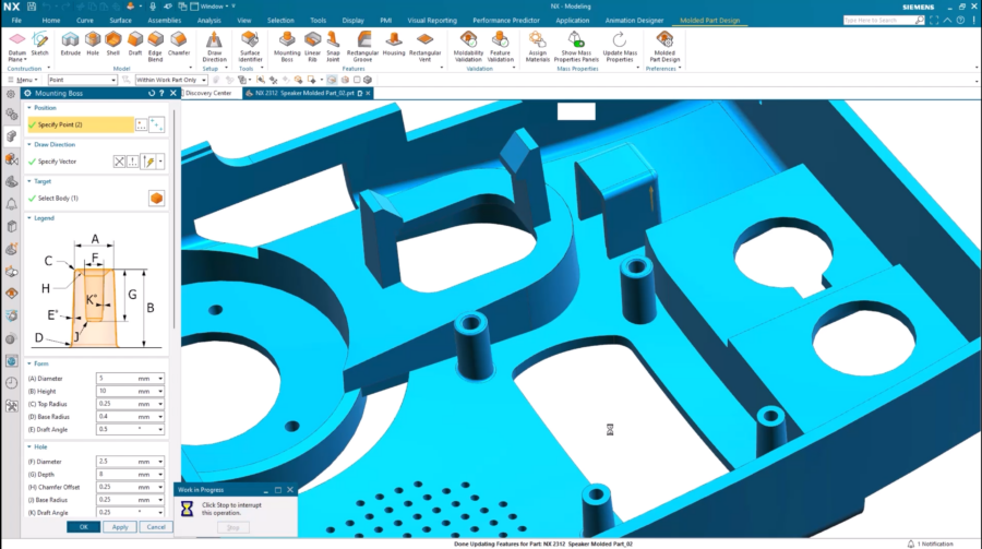 NX Tips and Tricks | Molded Part Design : New Features including the ...