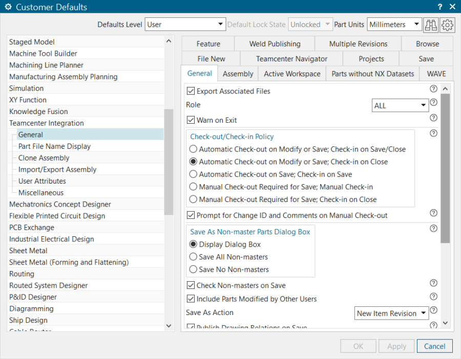 NX | Tips and Tricks | User, Group, and Site Settings