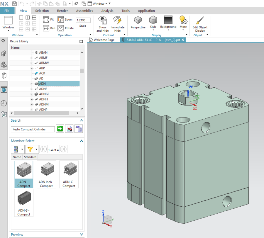 CADENAS Reuse Library for NX - Partners