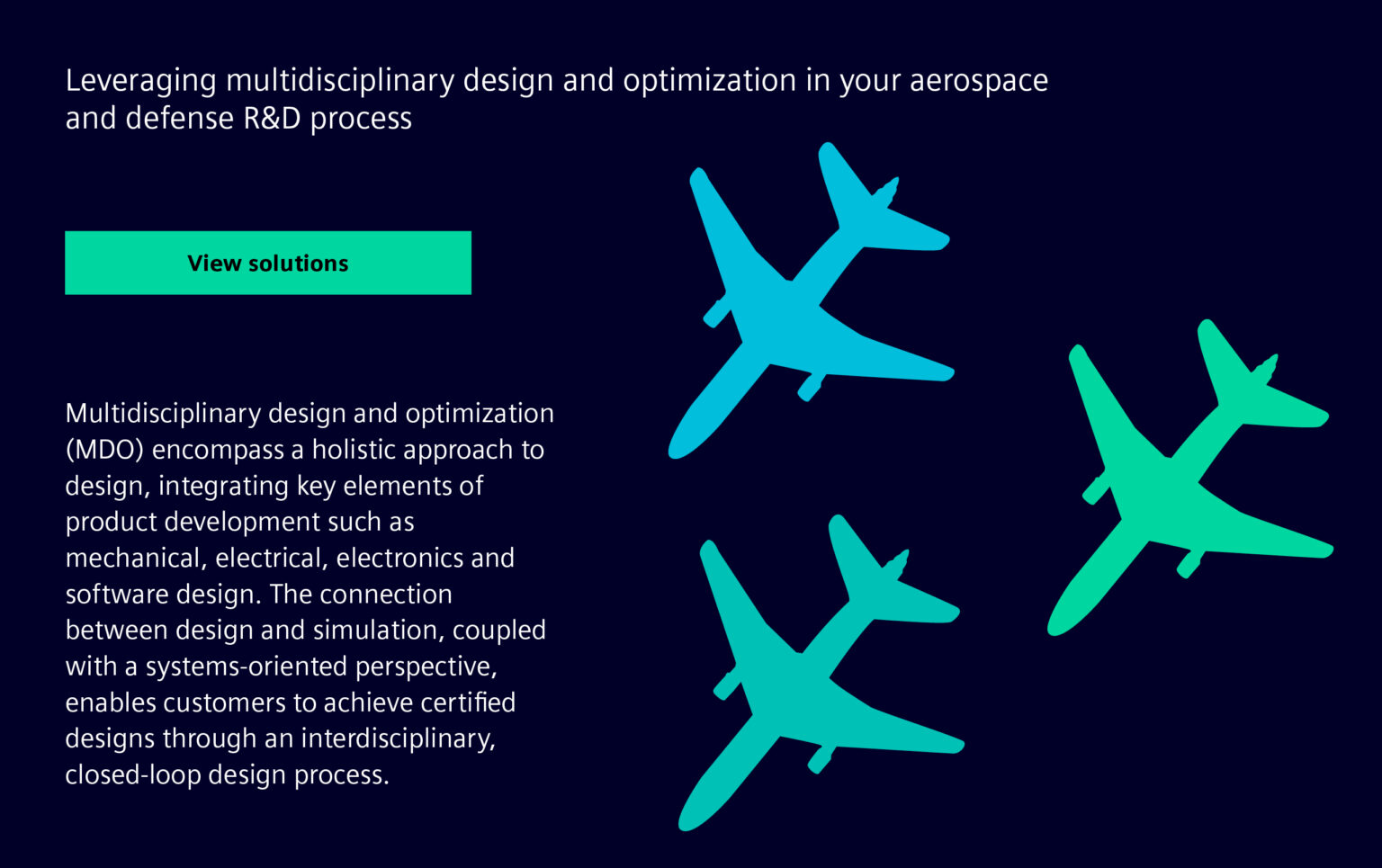 Aircraft Design | Aerospace Simulation | Siemens Software
