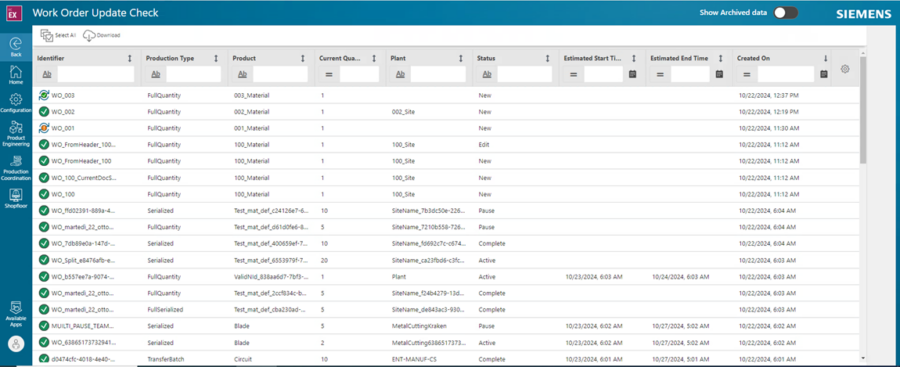 Opcenter EX Discrete 2407.0001 – Version update - Opcenter