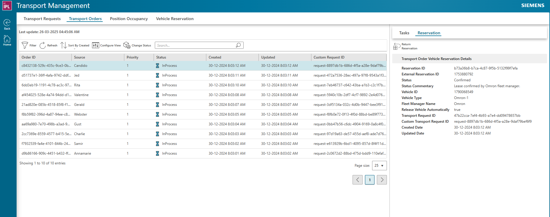 What’s new in Opcenter Intra Plant Logistics 2504 - Opcenter