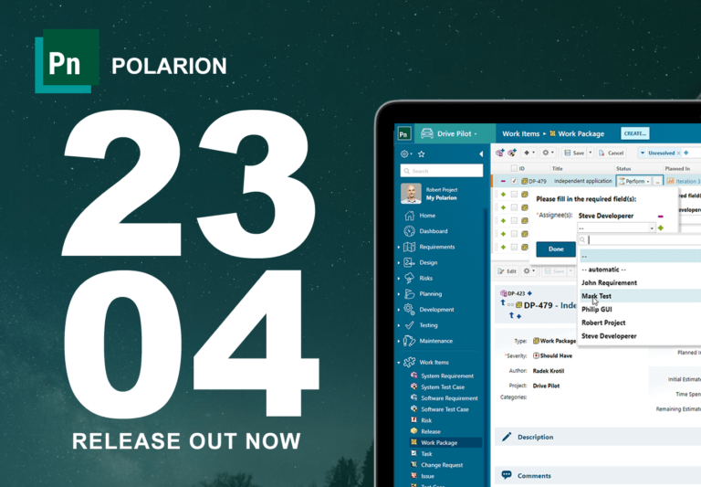 Polarion ALM 2304 – What’s New and Noteworthy | Polarion