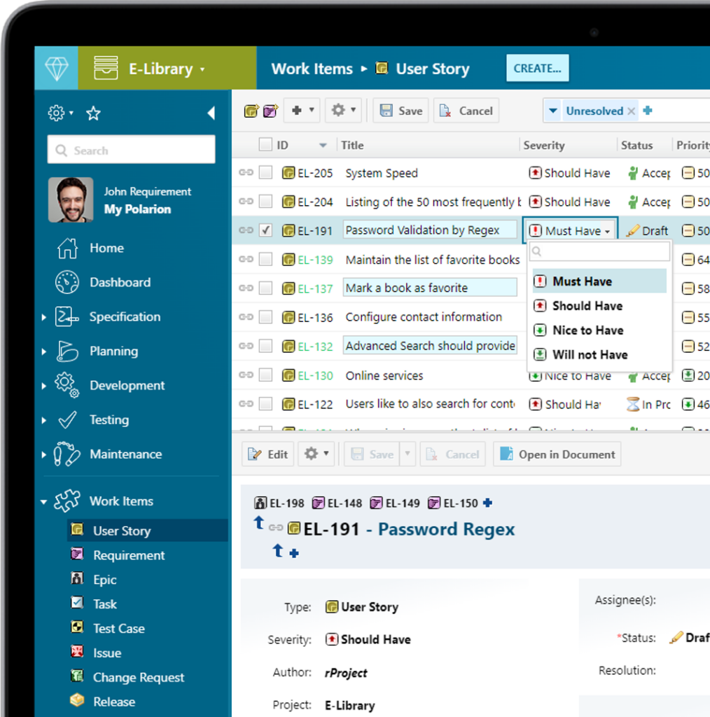 The power of Polarion to orchestrate complex software development ...