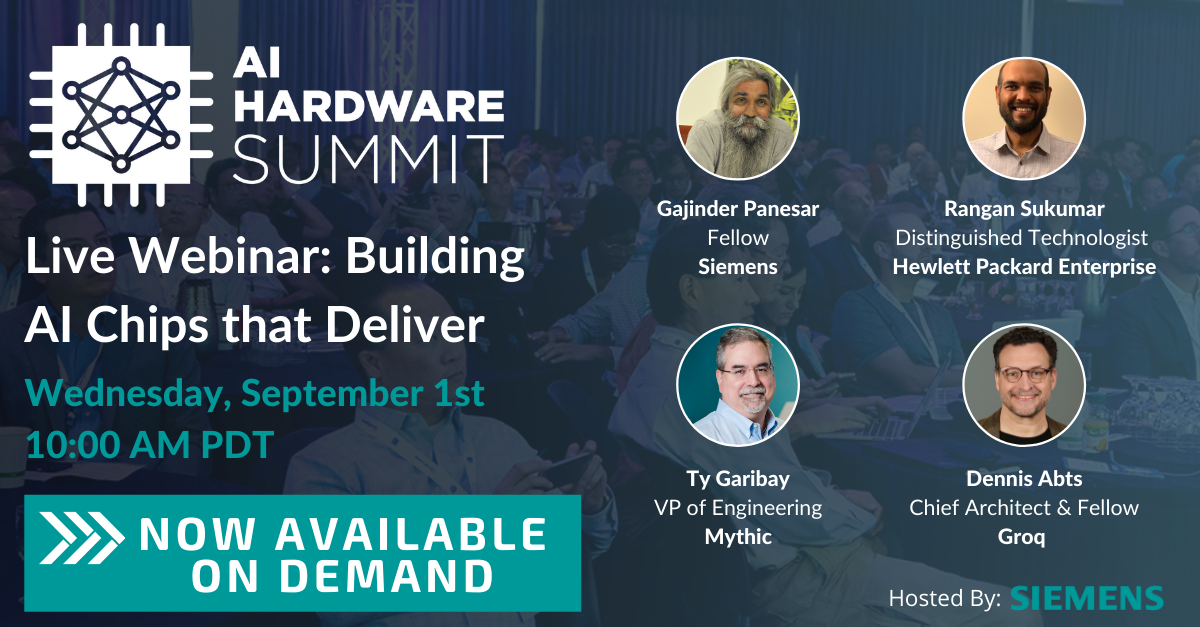 Watch videos from the AI Hardware Summit 2021 - Tessent Solutions