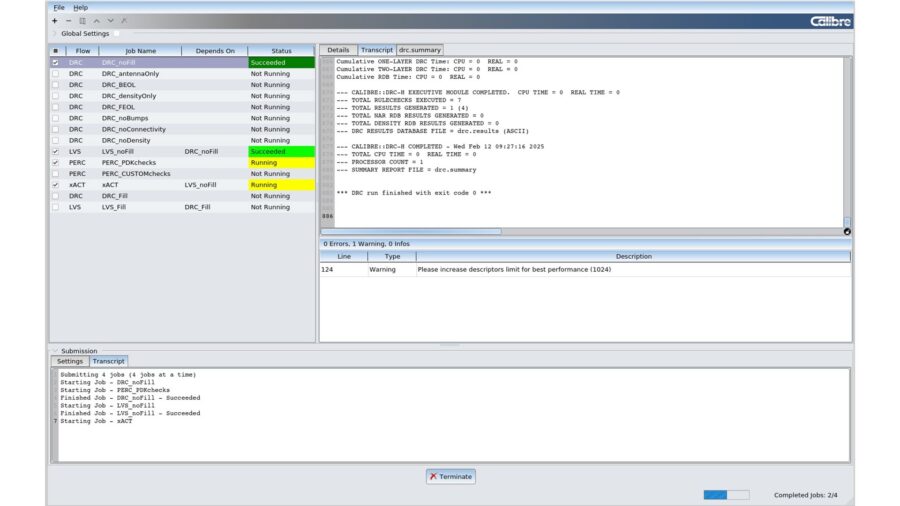 Easily manage multiple verification jobs with Calibre - Design with Calibre