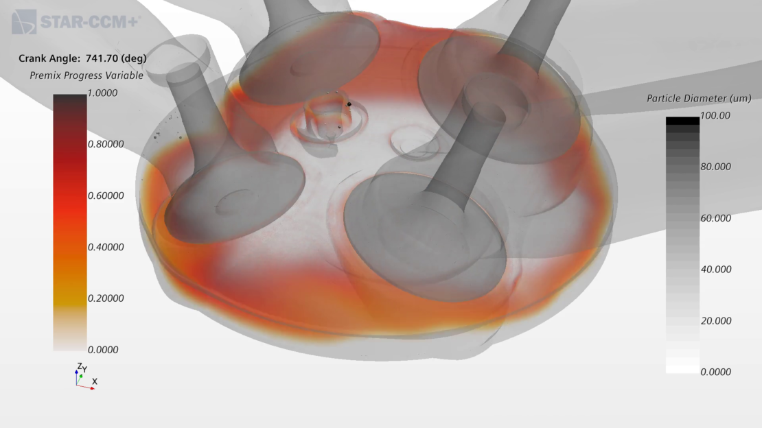 Simcenter STAR-CCM+ 2019.3: Simulate In-Cylinder Combustion - Simcenter