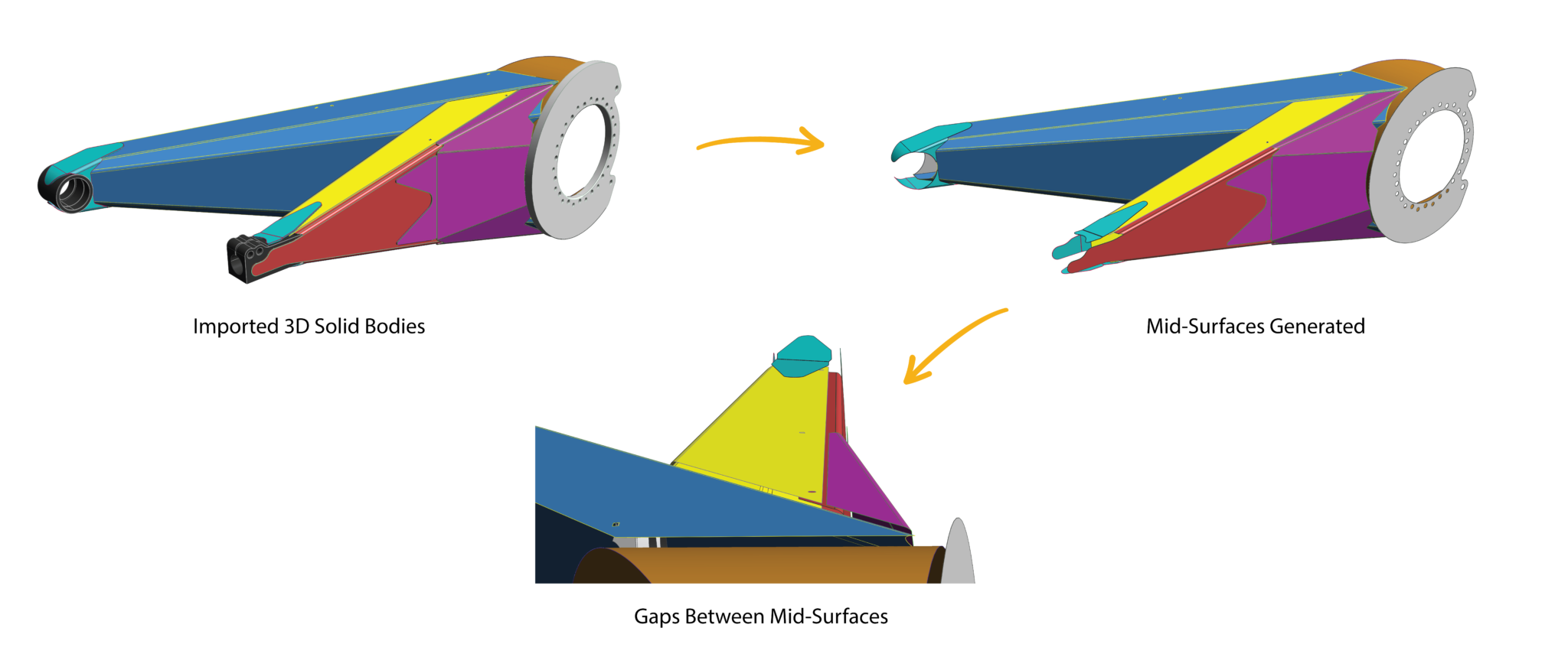 Locating Mid-Surface Gaps in Simcenter Femap - Simcenter
