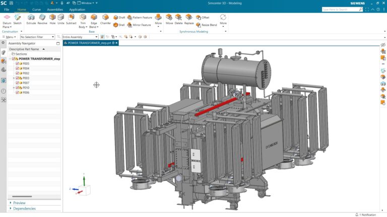 How fast can you simulate a 45 MVA Power Transformer from production CAD import? - Simcenter
