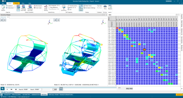 Modal Correlation in Simcenter Testlab 2306 - Simcenter