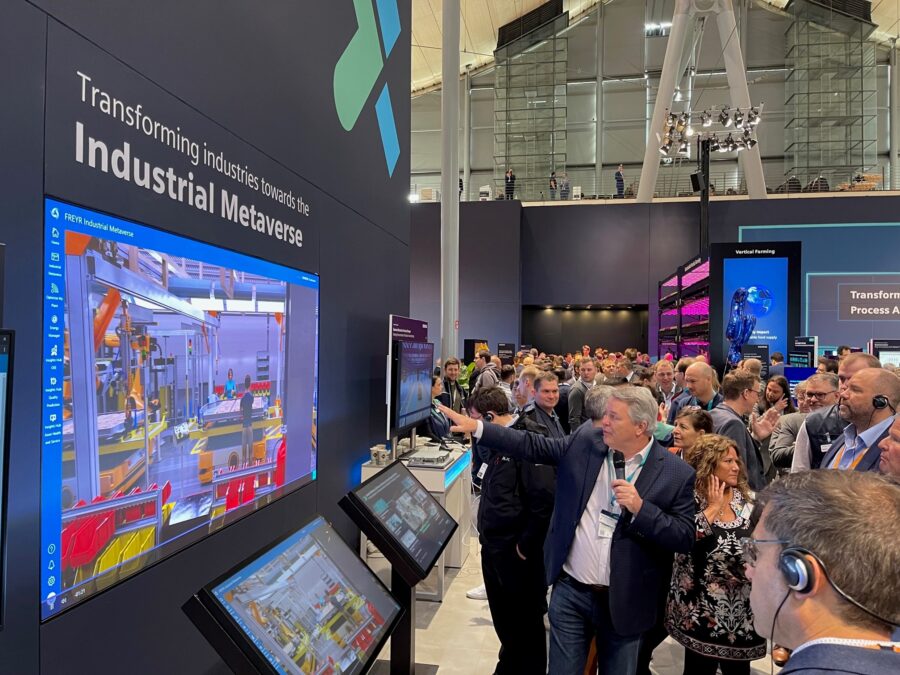 The AWS booth at Siemens Hannover Messe 2023