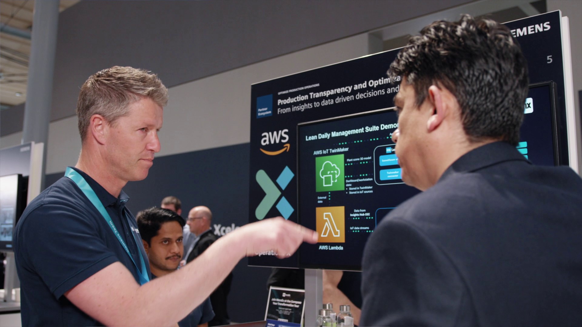 The AWS booth at Siemens Hannover Messe 2023