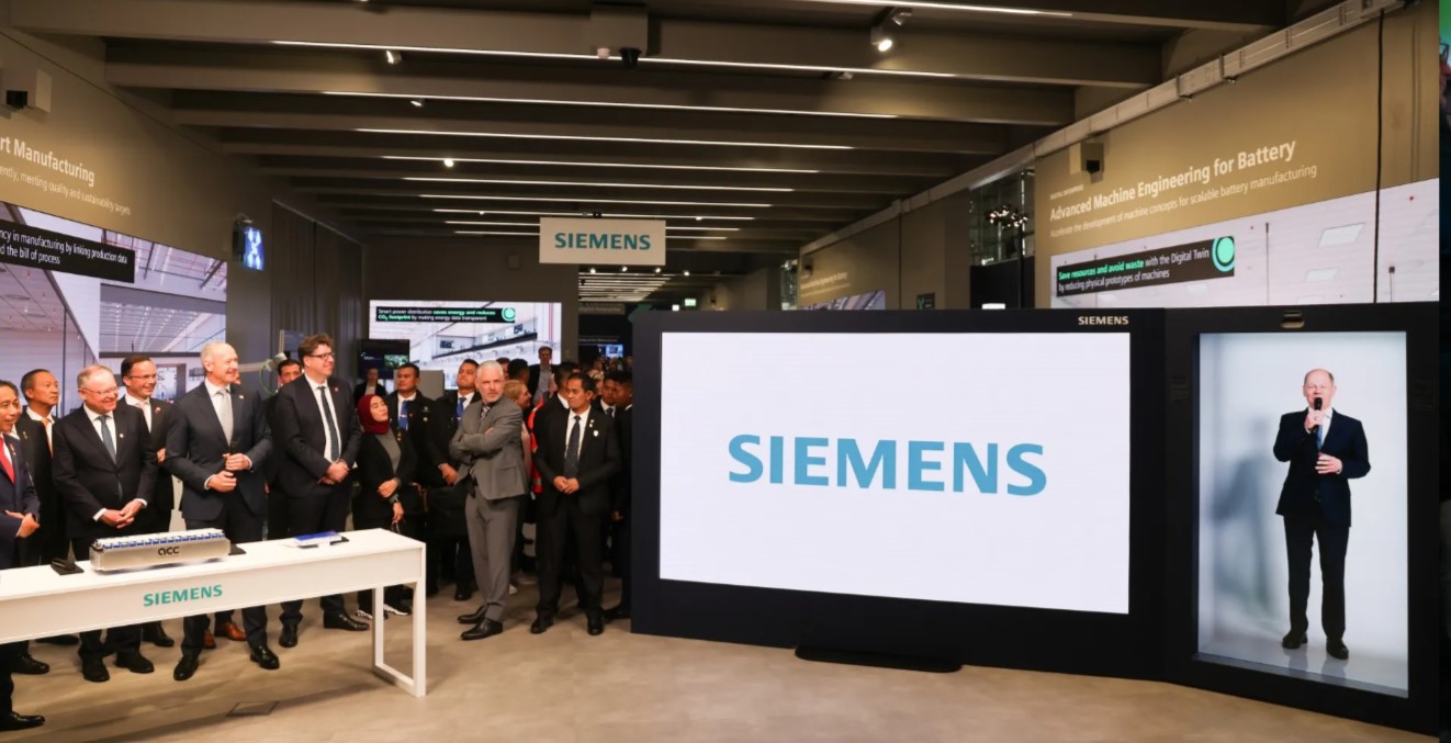 The AWS booth at Siemens Hannover Messe 2023