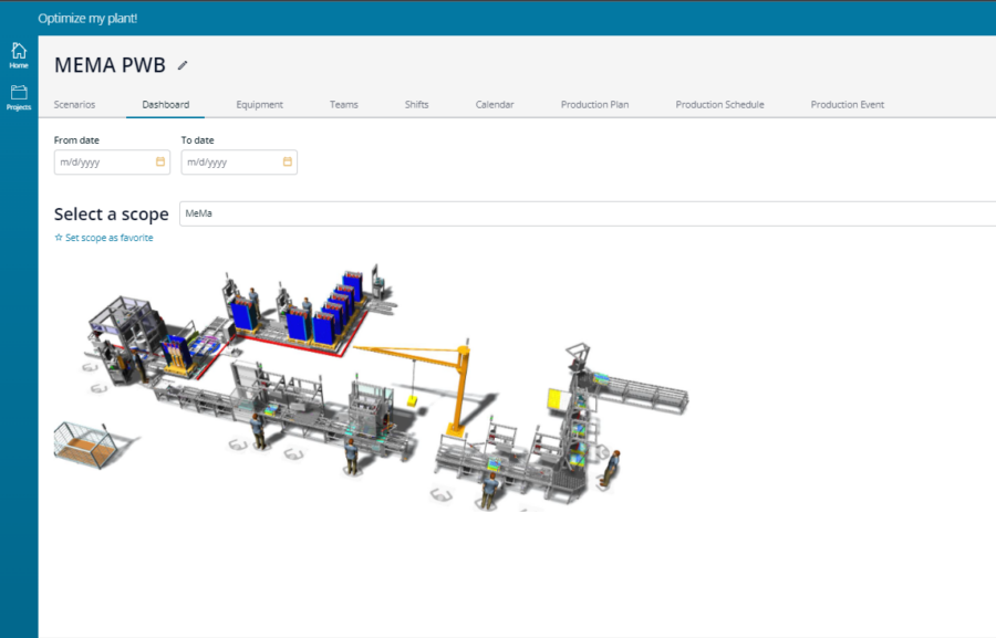Linking the digital twin of production online with a factory