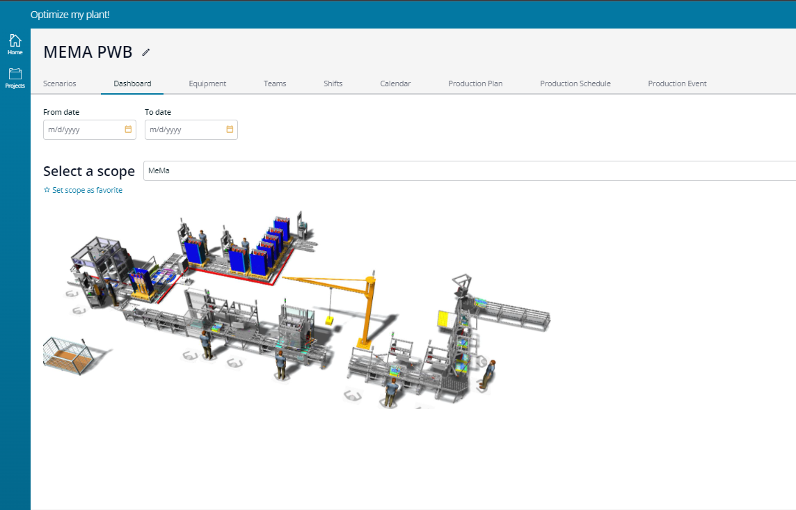 Linking the digital twin of production online with a factory