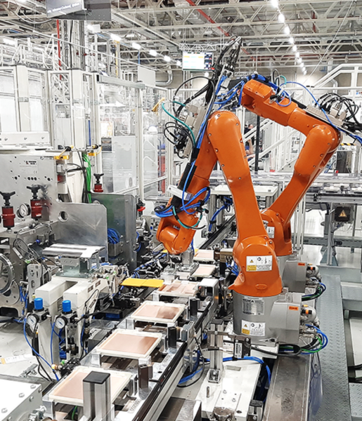 Battery Production Integrating Layout Planning in Plant Sim