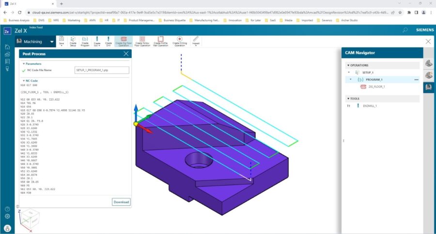 The ease of setting up model-based CAM in Zel X | Zel X