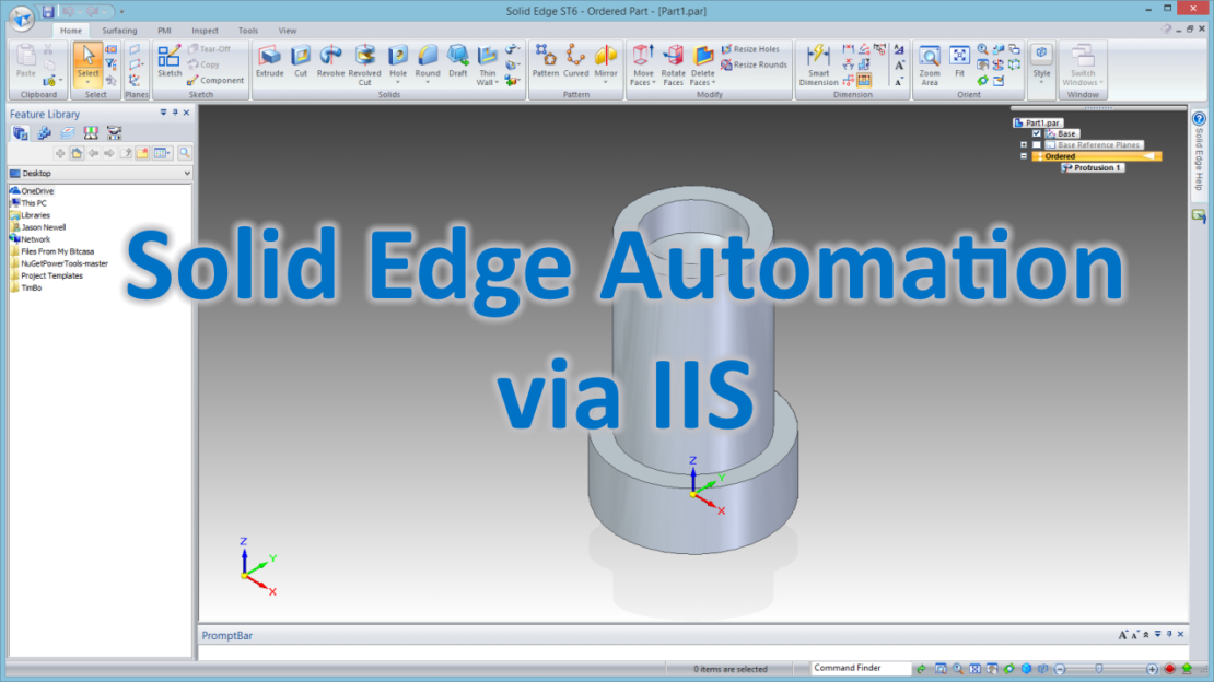 Solid Edge Automation via IIS | Solid Edge