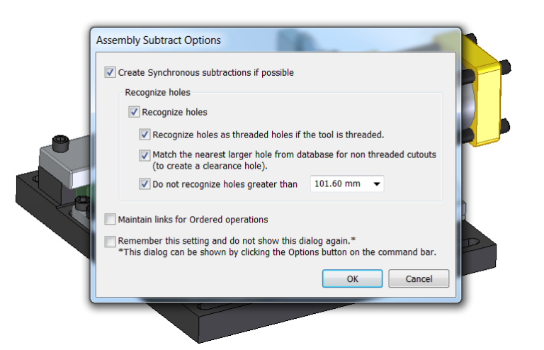 ST9 Boolean Subtract in Assemblies | Solid Edge