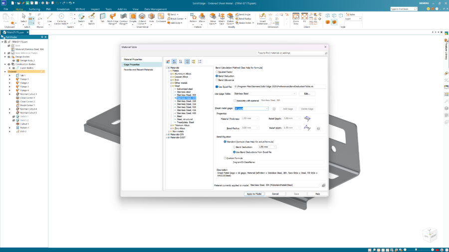 New in Solid Edge 2025: Sheet Metal | Solid Edge